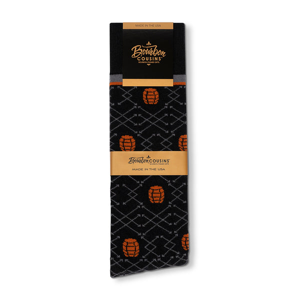 Barrel Pick© Socks | 3-pack | Black + Gray + Copper - Bourbon Cousins